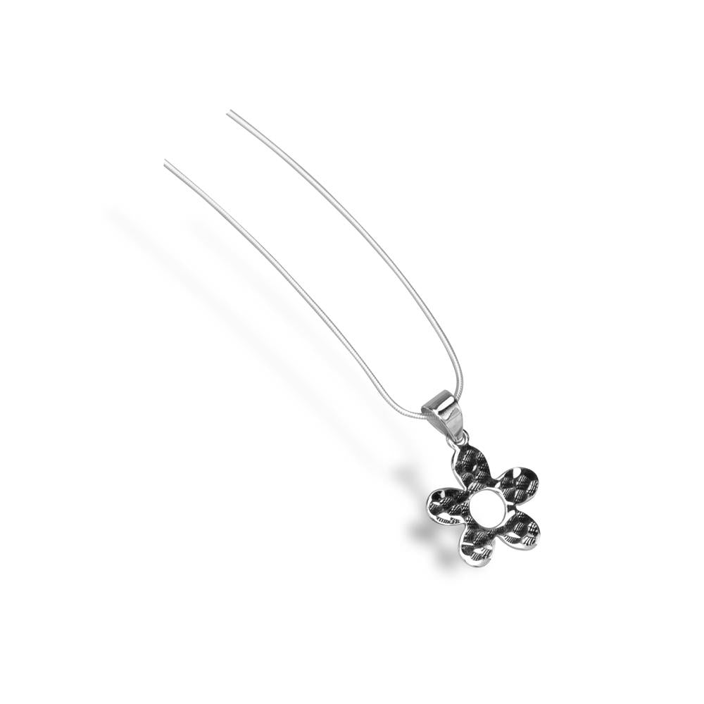 HAMMERED RETRO FLOWER– Miba Jewellery